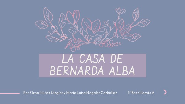 Presentación La casa de Bernarda Alba | Genially