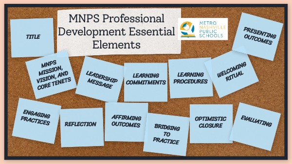 MNPS Professional Development Essential Elements