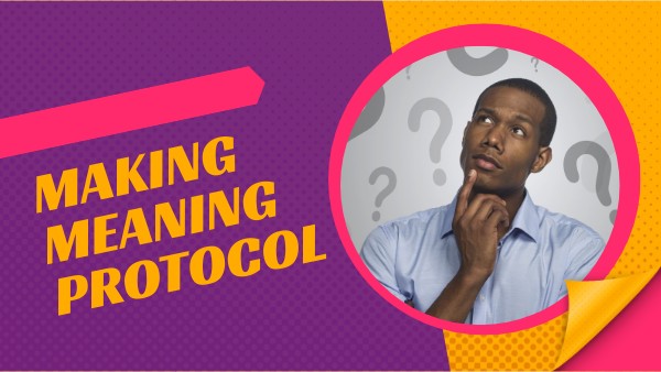 MAKING MEANING PROTOCOL FOR PANORAMA DATA | Genially