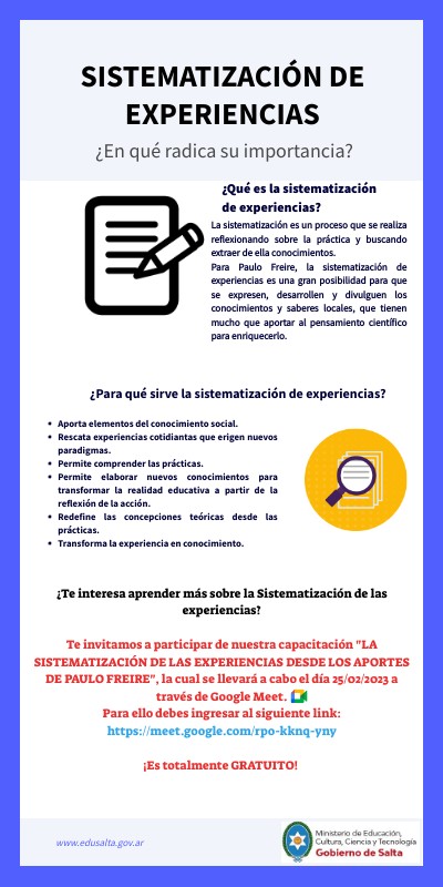 Sistematización de experiencias | Genially