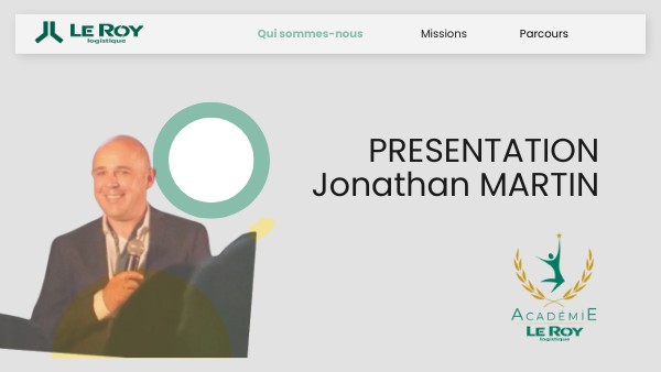PRESENTATION JONATHAN MARTIN