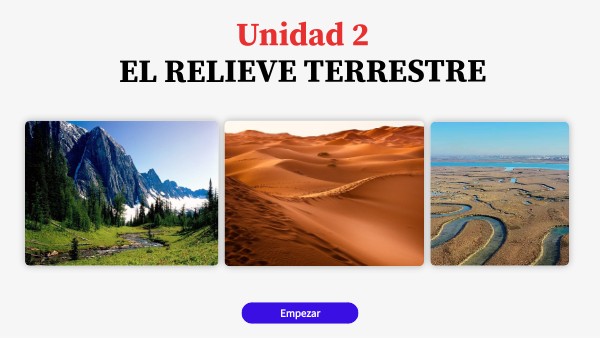 Tema 2. El relieve terrestre