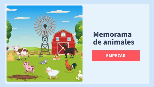 Memorama de animales | Genially
