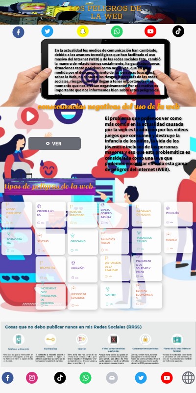 PELIGROS DE LA WEB | Genially