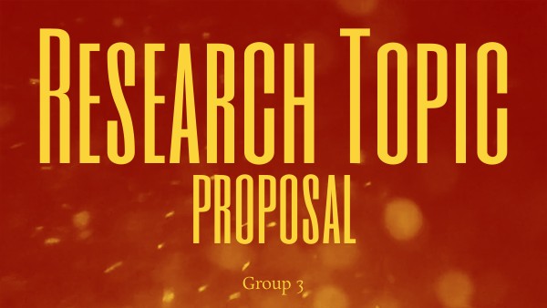 Research Topic Proposal | Genially