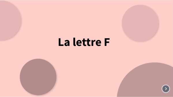 la lettre F | Genially