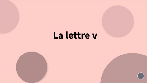 la lettre v