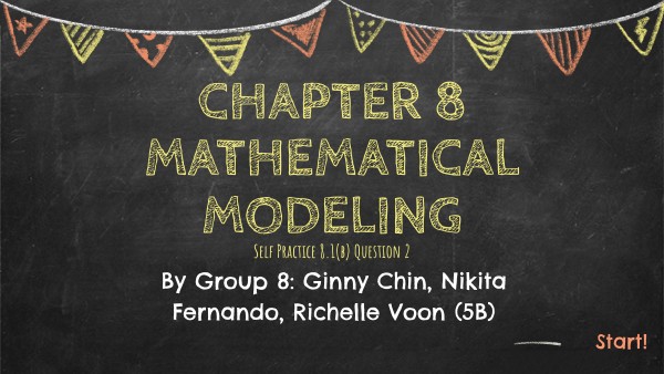 Chapter 8: MATHEMATICAL MODELING