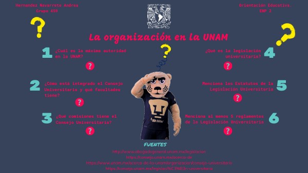 La Organización en la UNAM | Genially