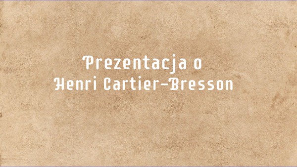 BASIC PRESENTATION