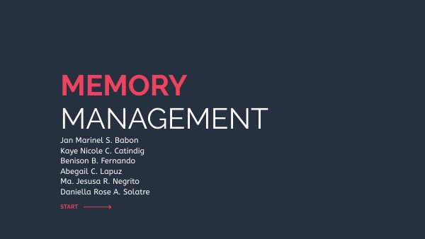 Memory Management