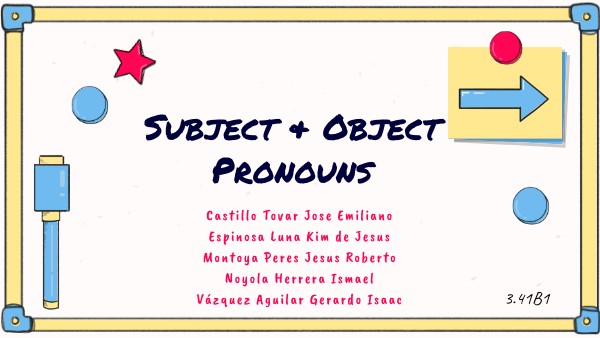 SUBJECT & OBJECT PRONOUNS