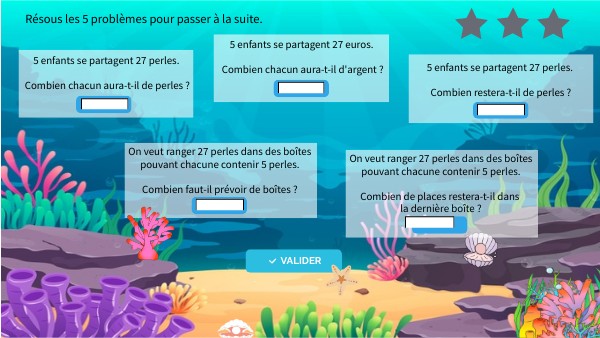 Problèmes division | Genially