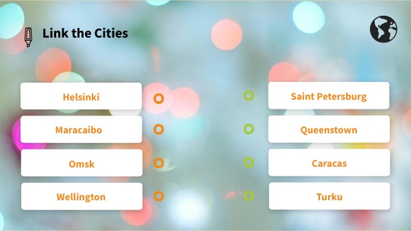 Match the Cities