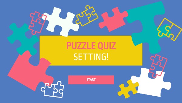 Setting PUZZLE QUIZ | Genially