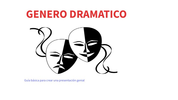 GENERO DRAMATICO | Genially