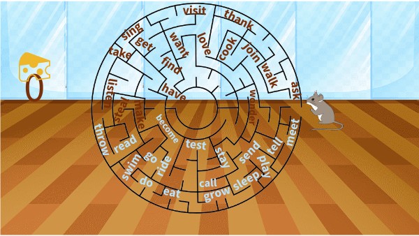 Forward 5 irregular verbs maze (p1) | Genially