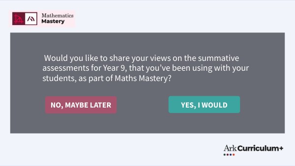 Y9 Maths assessment survey | Genially