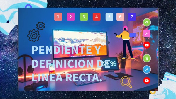 pendiente y definición de linea recta | Genially