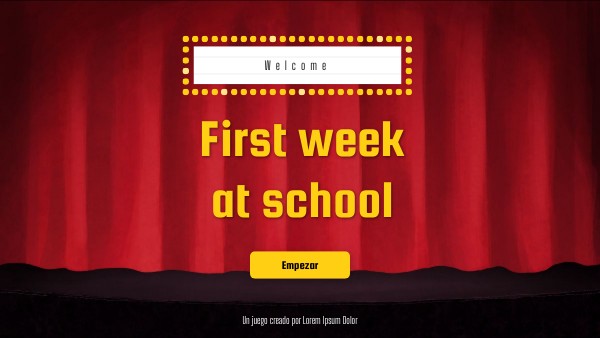 1st day week class | Genially