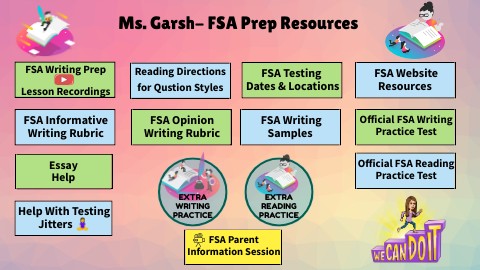 FSA Reading and Writing Garsh | Genially
