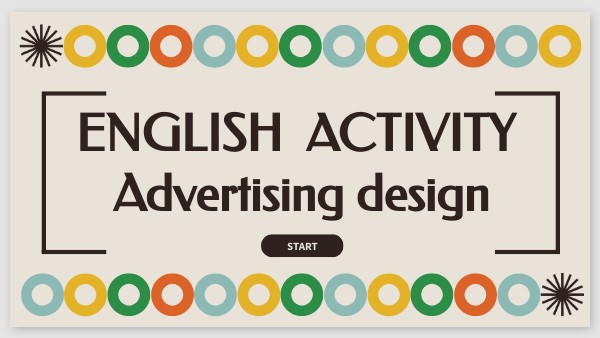ENGLISH ACTIVITY - Advertising design | Genially