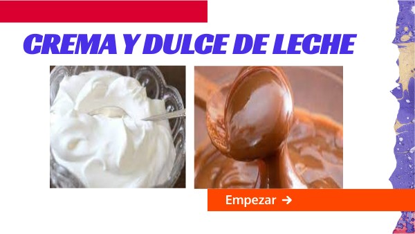 CREMA Y DULCE DE LECHE