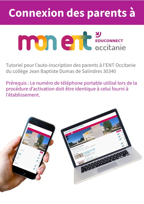 Première connexion et création du compte parent pour l'ENT | Genially