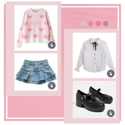 Cute pink spring outfit💕