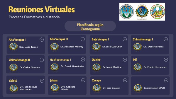 ORGANIZADOR REUNIONES VIRTUALES | Genially