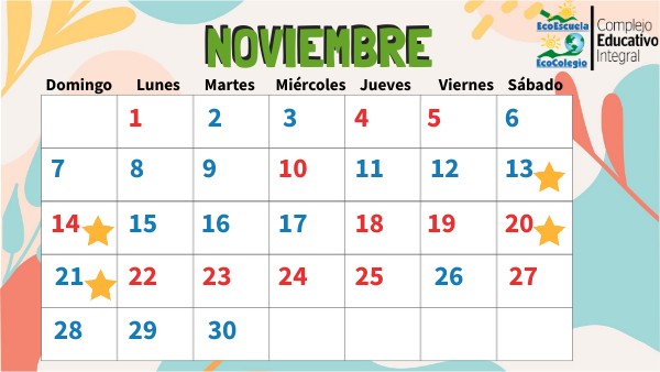 Calendario Noviembre | Genially