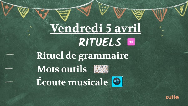 Rituel vendredi3 CE2 2023