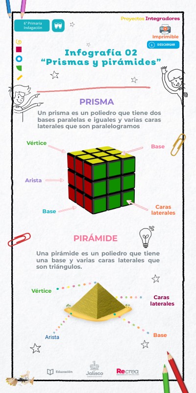Infografía 02 prismas y pirámides” | Genially
