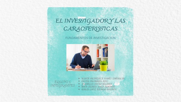 INVESTIGADOR | Genially
