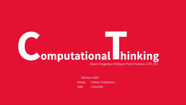Edwin Pujiantoro_2101339_Computational Thinking | Genially