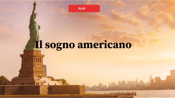 presentazione sogno americano. | Genially