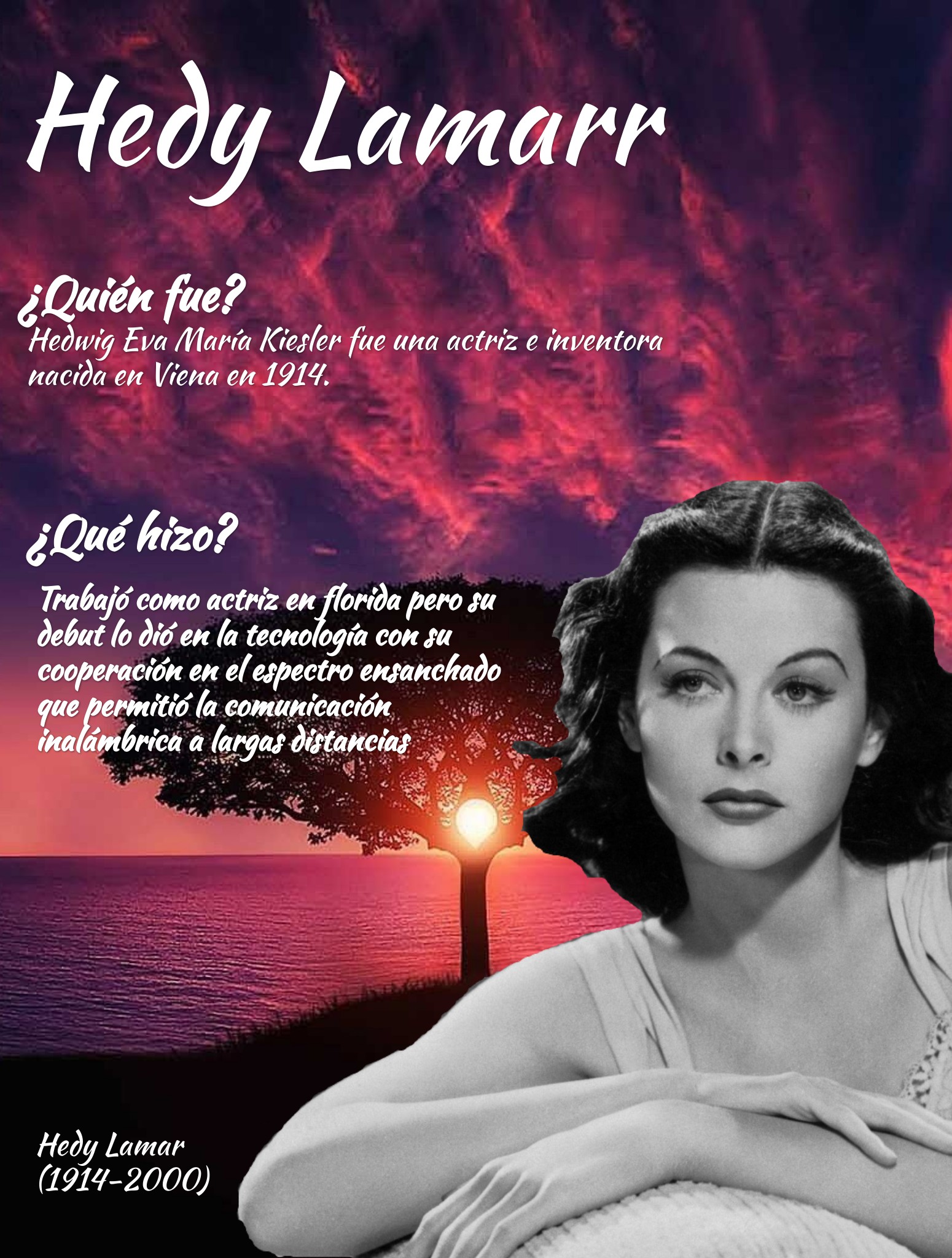 Póster Hedy Lamarr