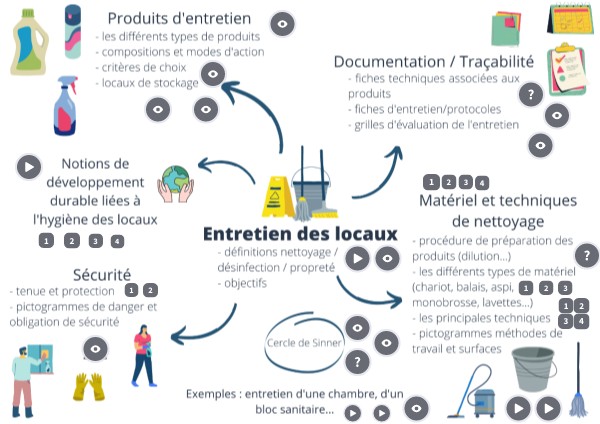Les bases de l'entretien des locaux | Genially