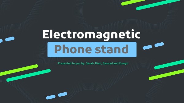 Electromagnetic phone stand