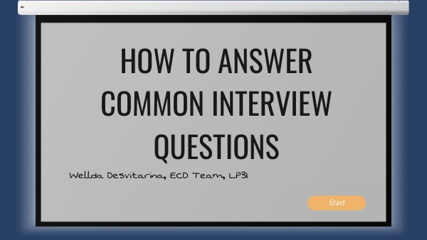 HOW TO ANSWER COMMON INTERVIEW QUESTIONS | Genially