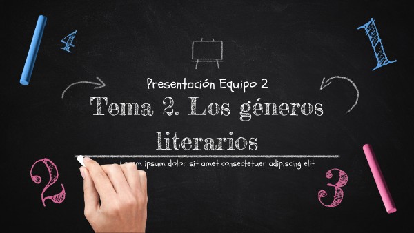 Tema 2. Los géneros literarios | Genially