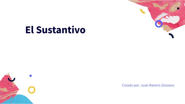 El Sustantivo | Genially