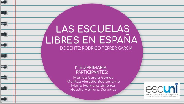 Escuelas Libres en España | Genially