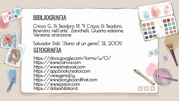 BIGLIOGRAFIA E SITOGRAFIA PROGETTO TIC | Genially
