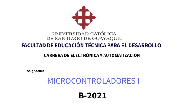 Clase 02 de Microcontroladores I | Genially