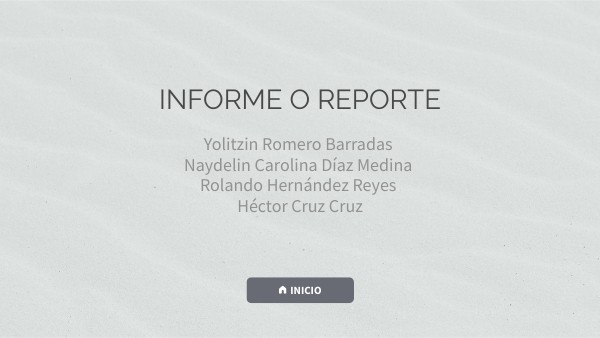 Reporte o informe