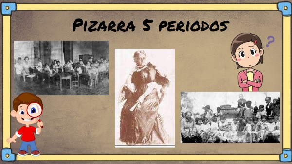 Pizarra de los 5 periodos de la educación preescolar. | Genially