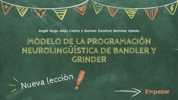 MODELO DE LA PROGRAMACIÓN NEUROLENGÜÍSTICA DE BANDLER Y GRINDER | Genially