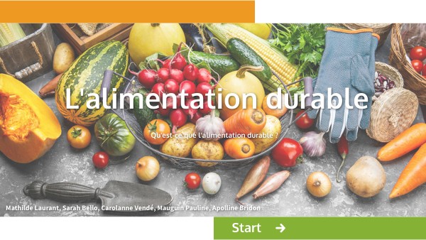 L'alimentation durable | Genially