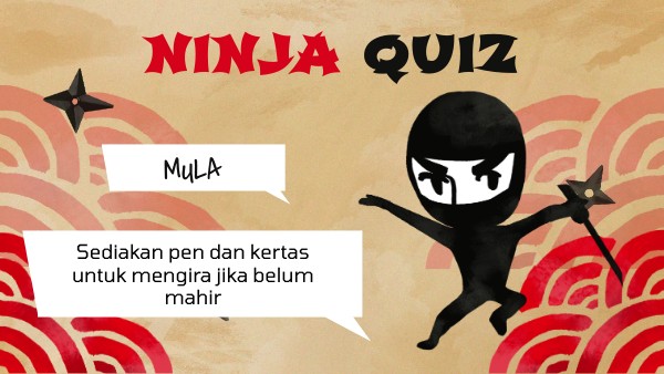 NINJA QUIZ - Tolak Lingkungan 1000